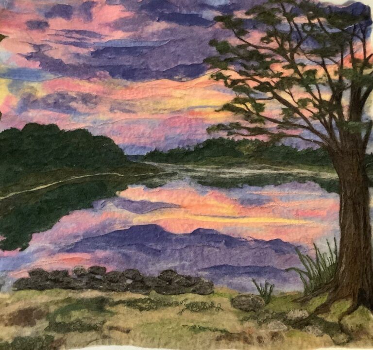 Sunrise / Sunset Landscape – Felting Tutorials