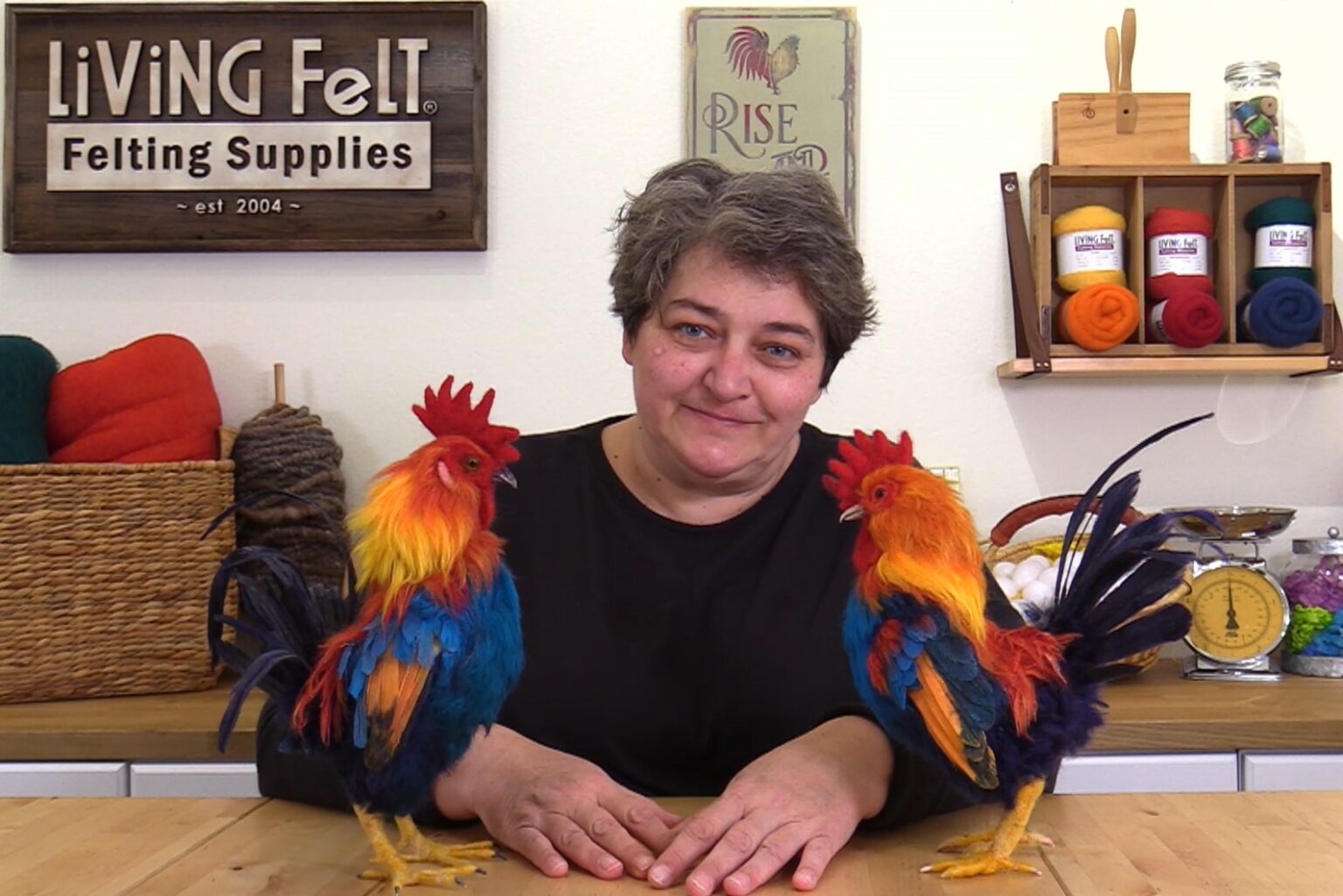 Rise and Shine Felted Rooster – Felting Tutorials