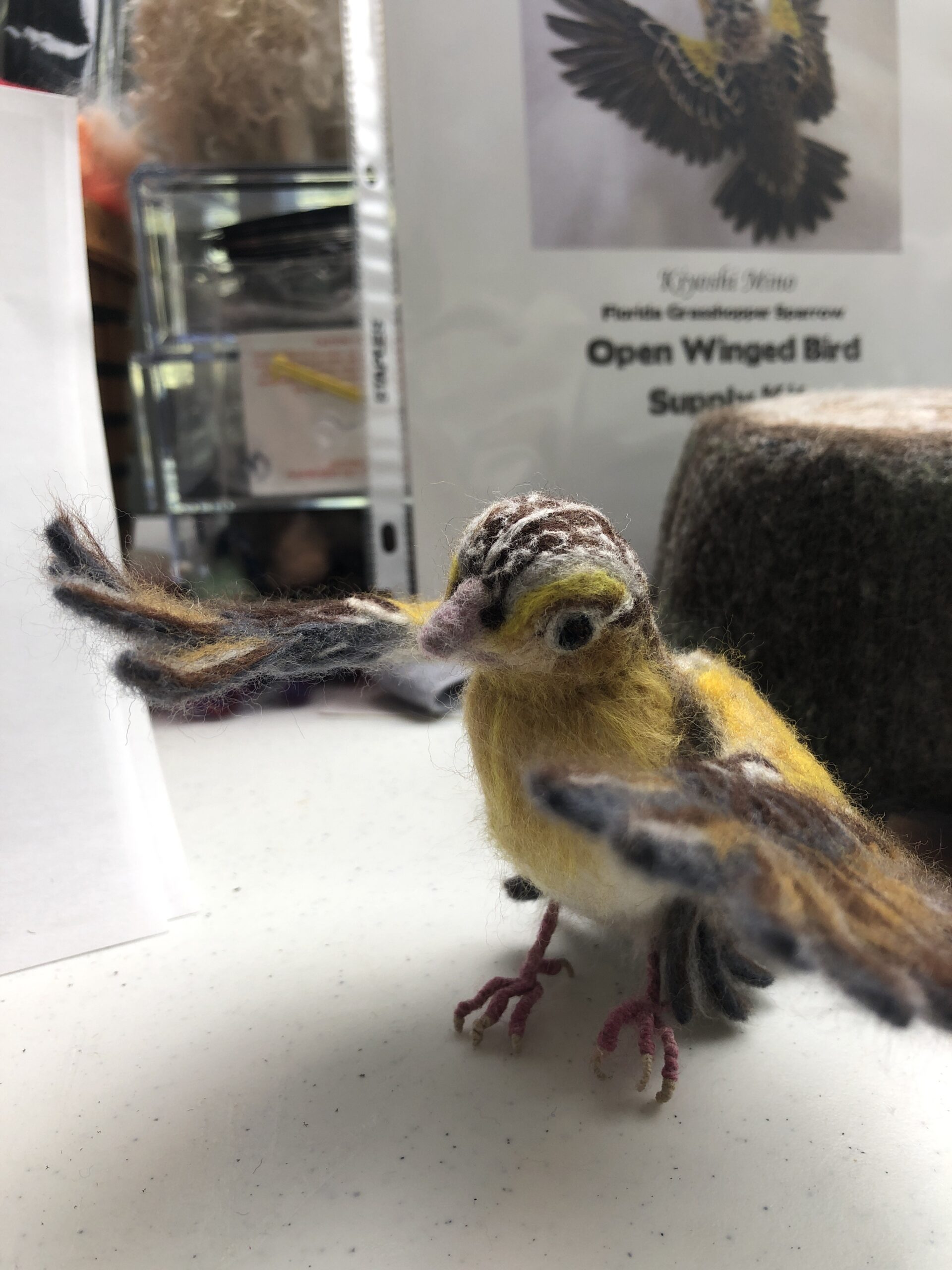 Needle Felting an Open Winged Bird – Felting Tutorials