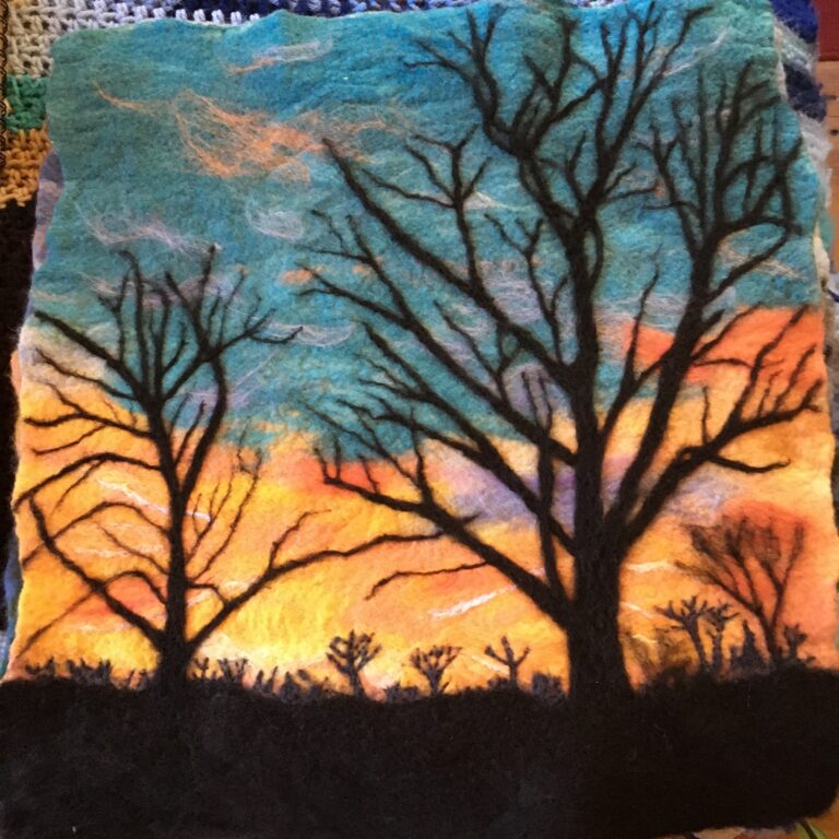 Sunrise / Sunset Landscape – Felting Tutorials
