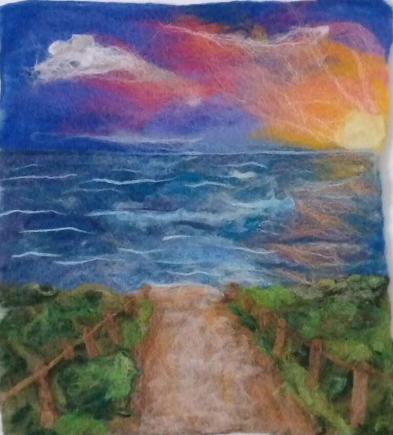 Sunrise / Sunset Landscape – Felting Tutorials