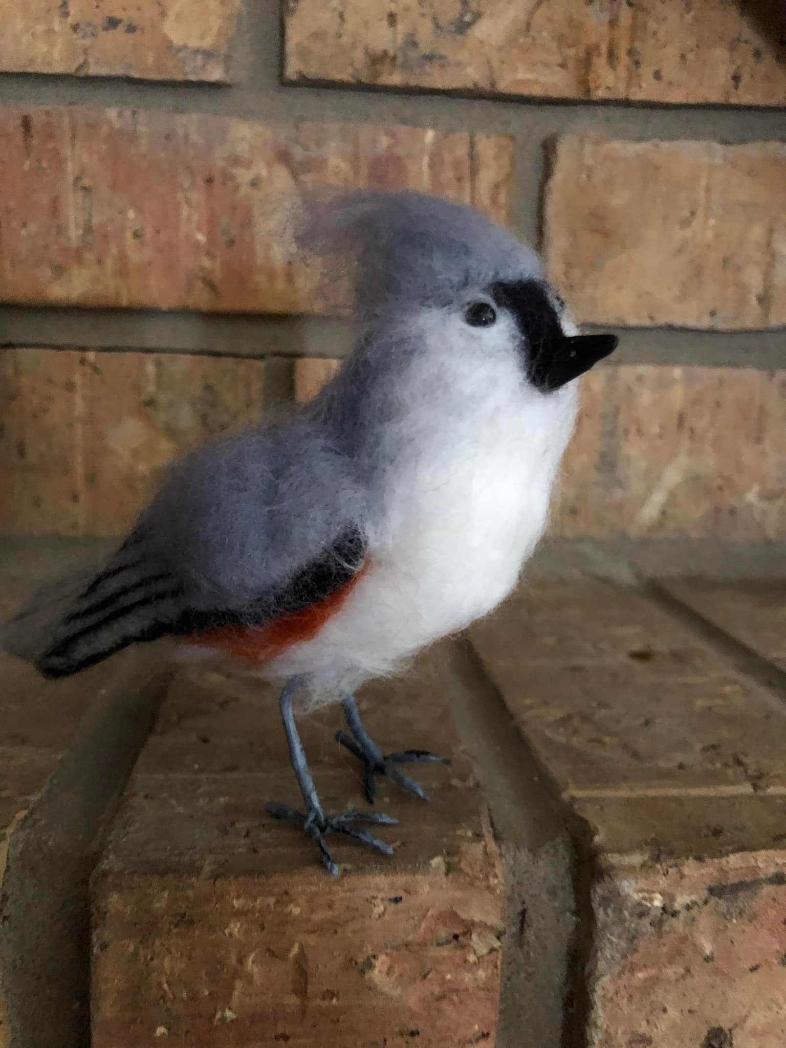 Needle Felt Bird: Tufted Titmouse – Felting Tutorials