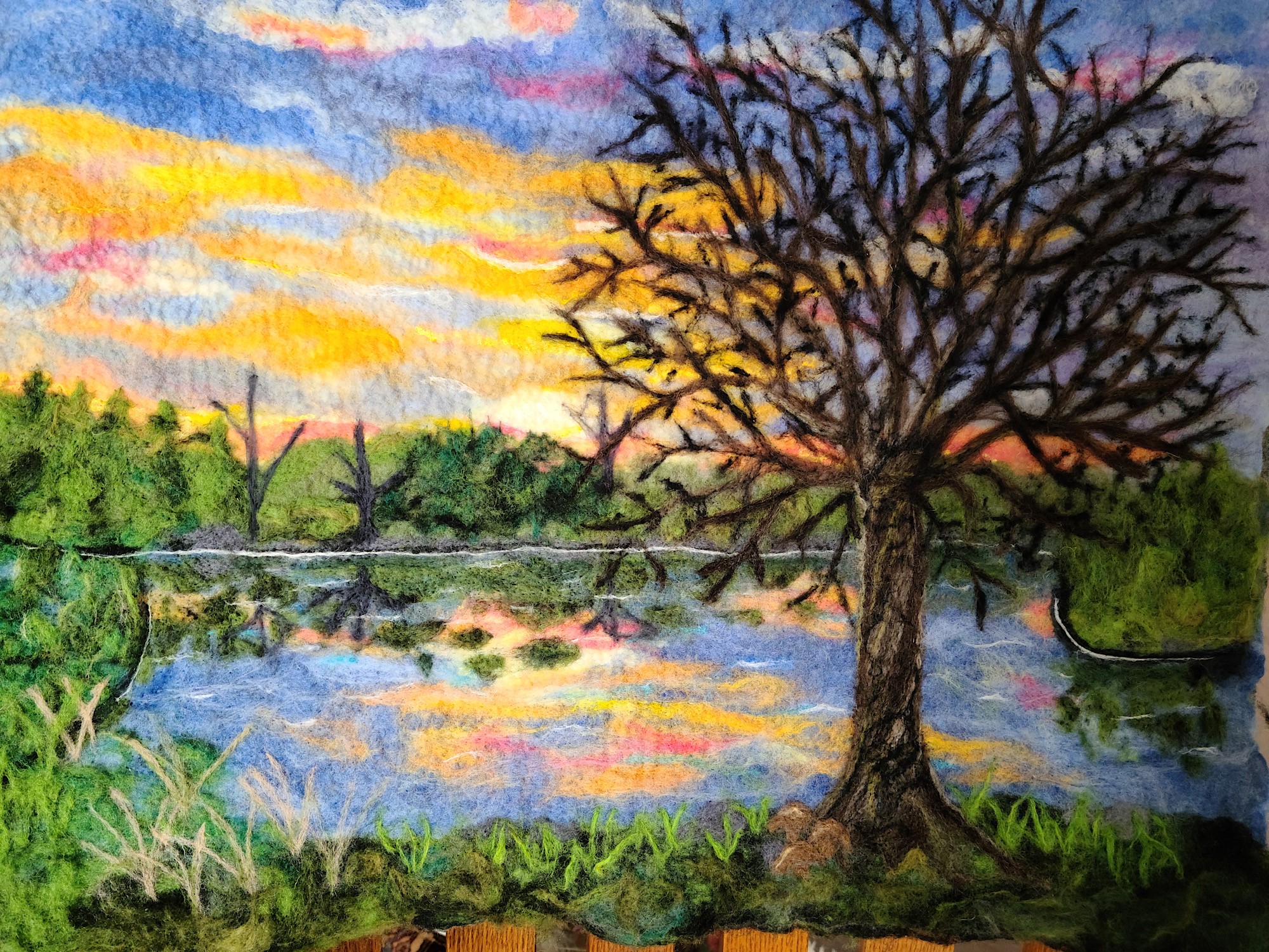 Sunrise / Sunset Landscape – Felting Tutorials