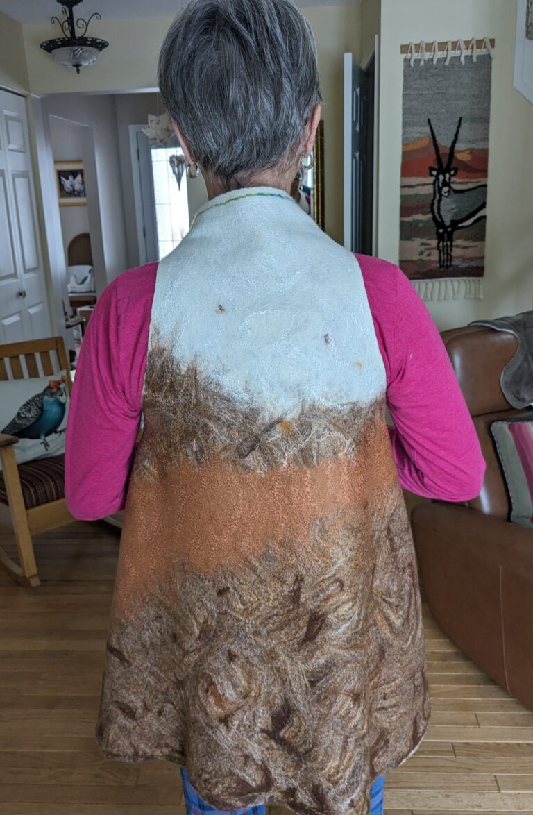 Nuno Felt Wearables: Art Vest – Felting Tutorials