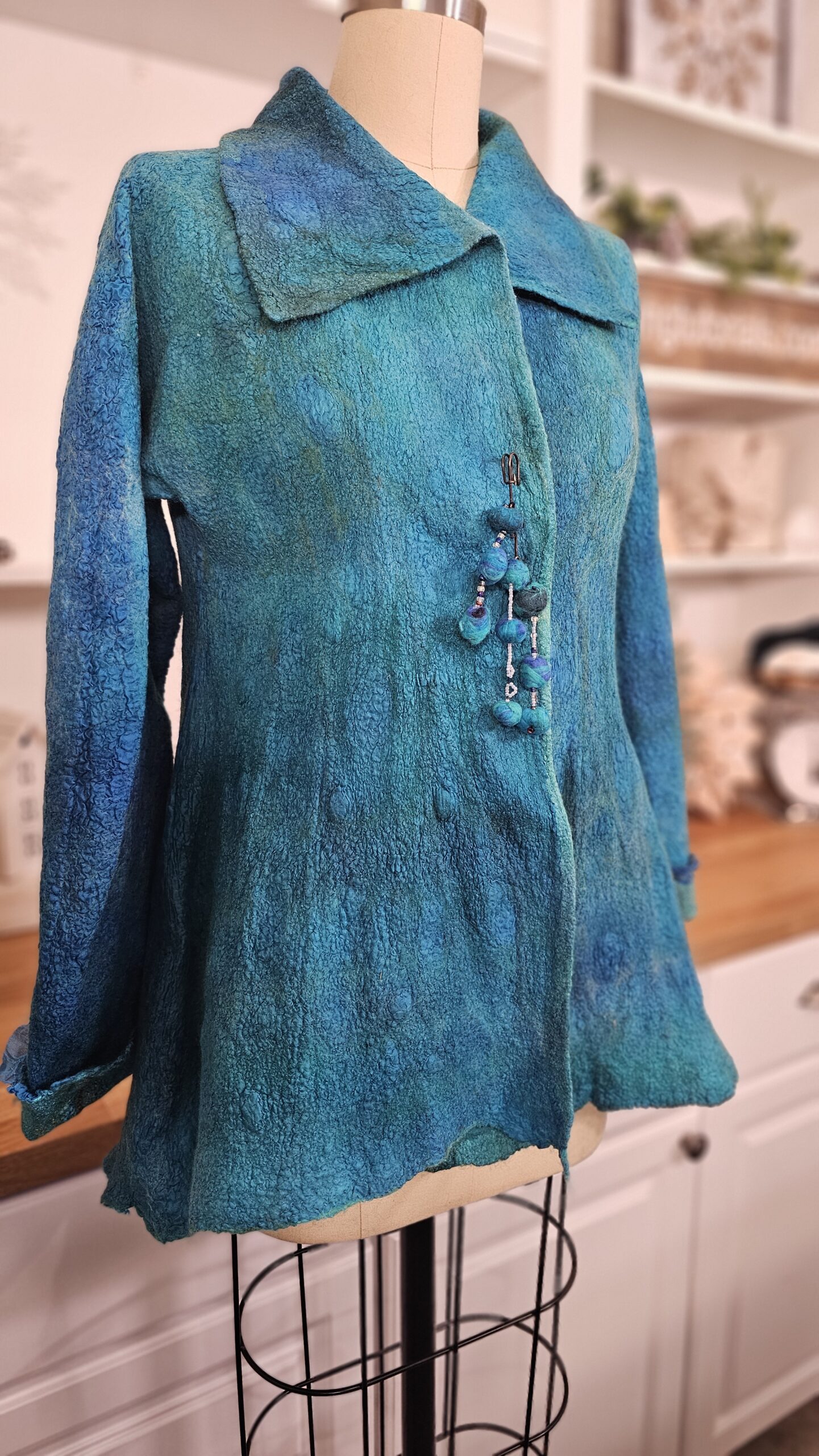 Nuno Felt Wearables: Simple Jacket – Felting Tutorials