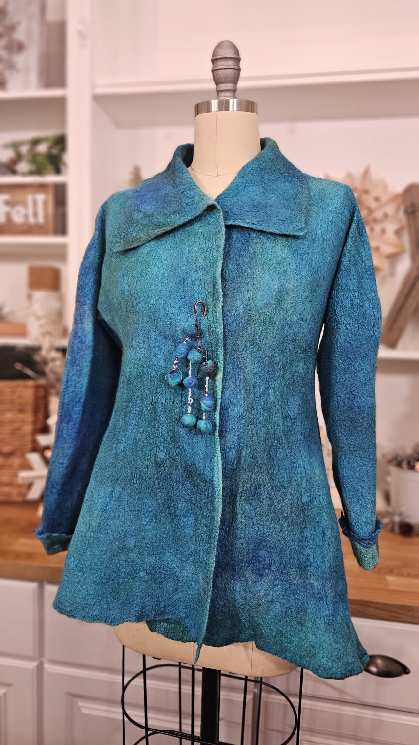 Nuno Felt Wearables: Simple Jacket – Felting Tutorials